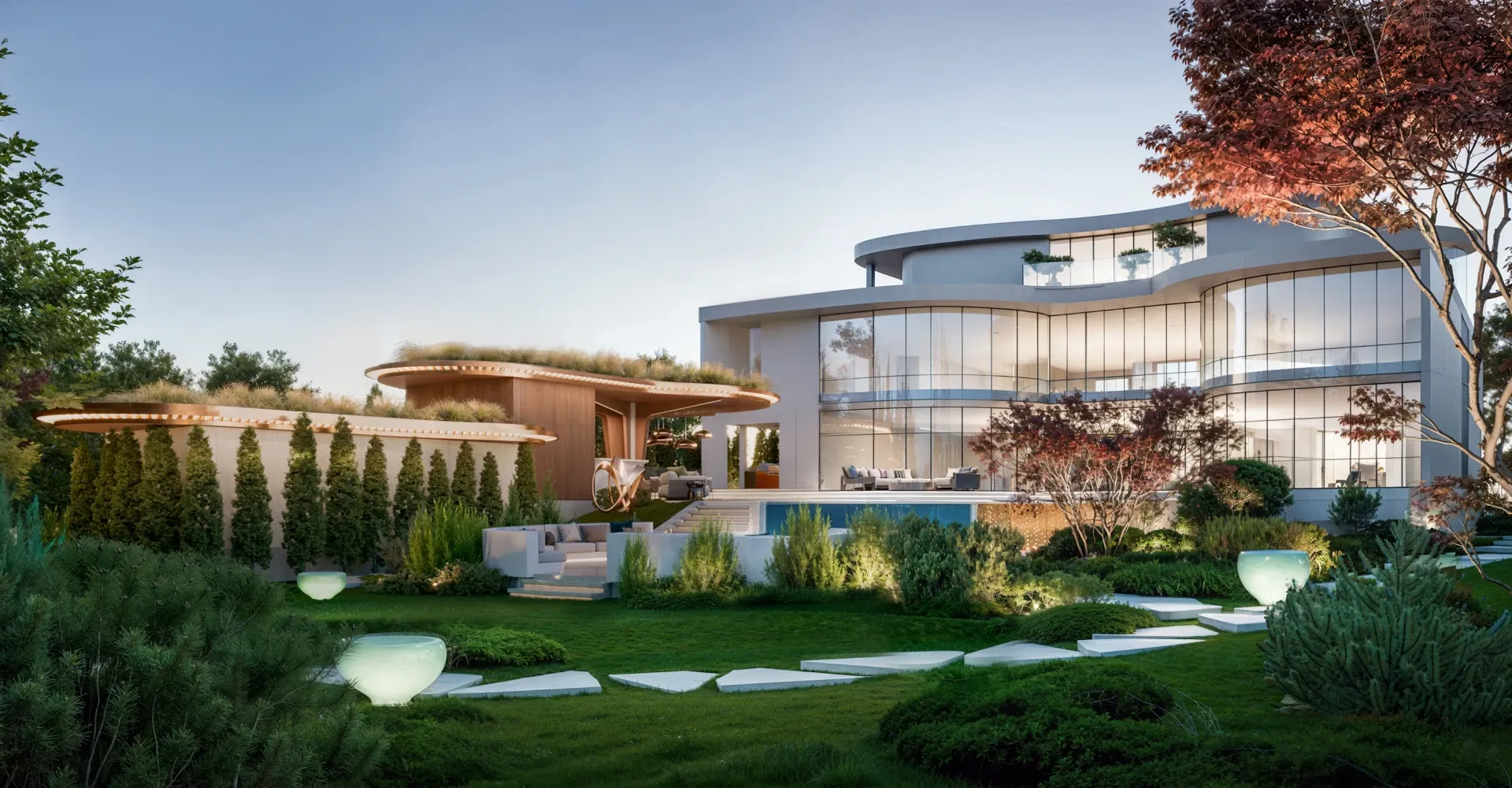 Проект ландшафтного дизайна в Канаде — воплощение пяти стихий от Studia 54